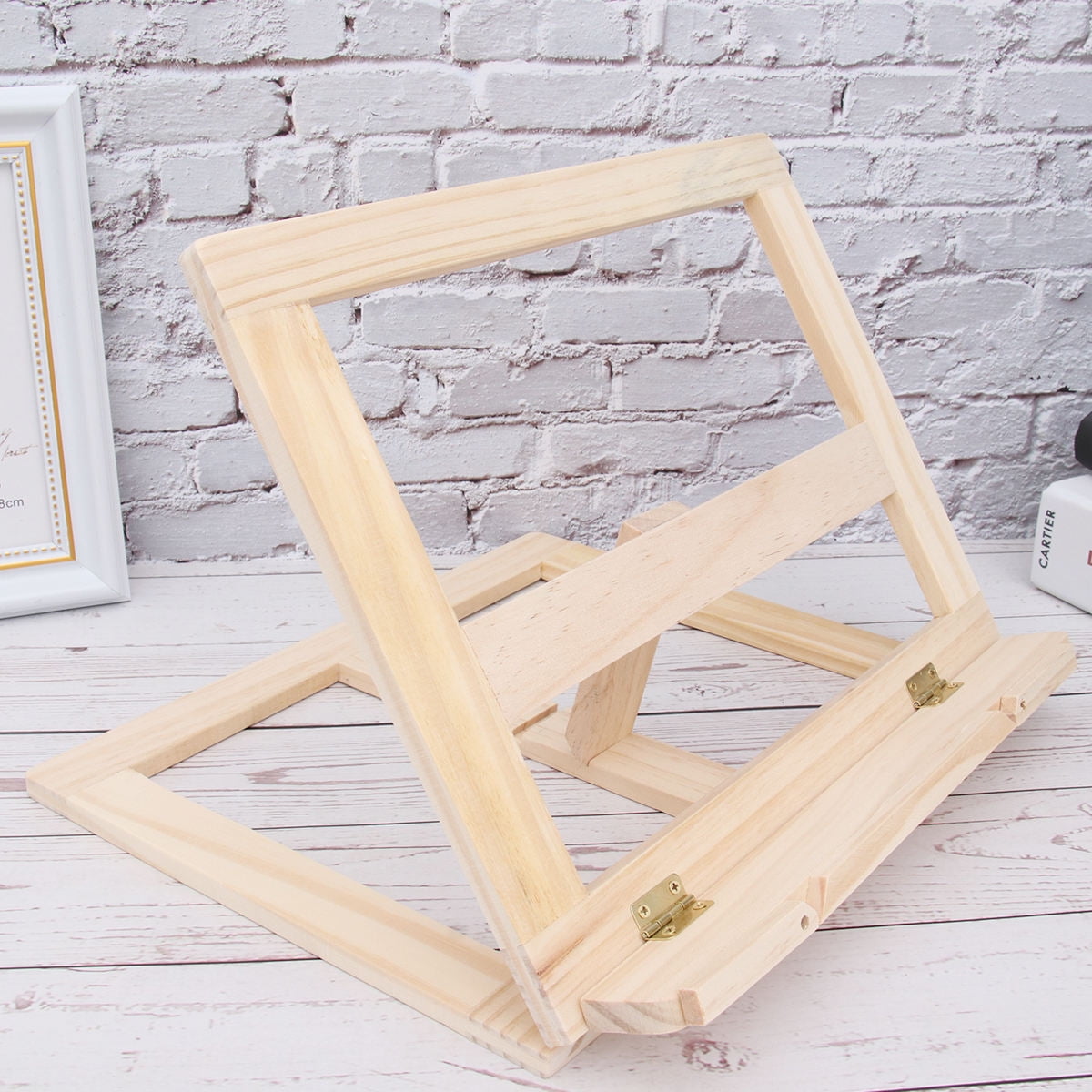 MLINS Wooden Reading Bookshelf Bracket Book Reading Myopia Prevention ...