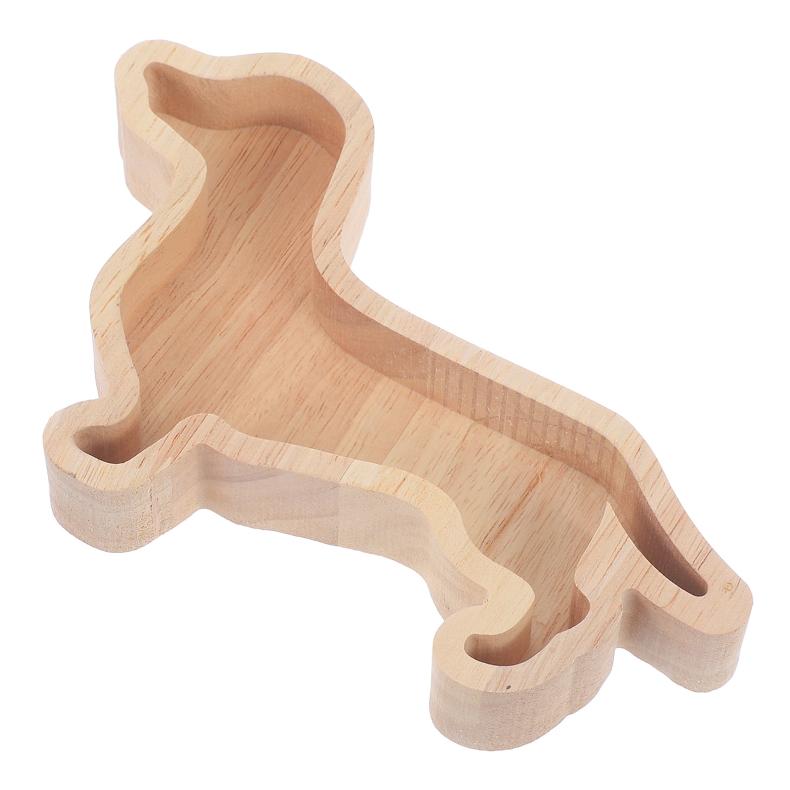 MLINS Wooden Sausage Dog Deep Round Dinner Tray Dachshund Puppy Pallets ...