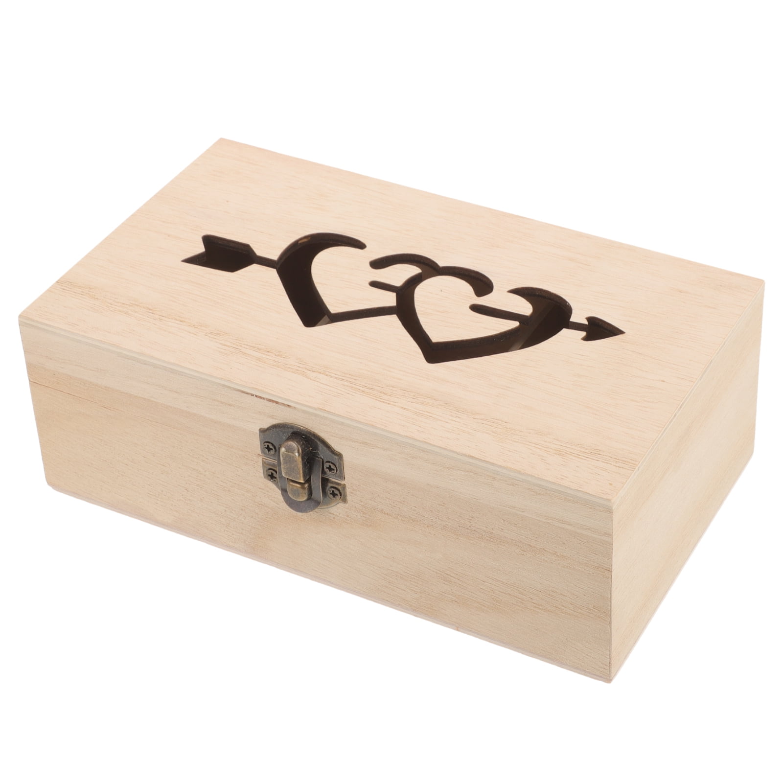 MLINS Wooden Sewing Kit Box Wood Sewing Needle Storage Case Wooden ...