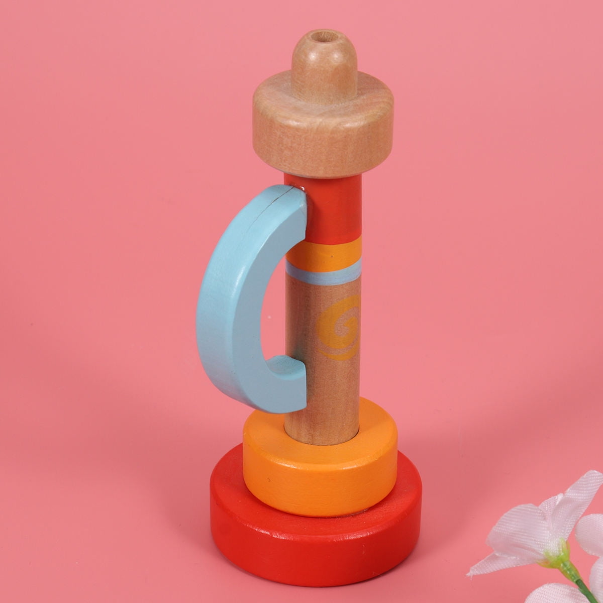 MLINS Wooden Trumpet Toy for Kids Playing with Cartoon Design Bright ...