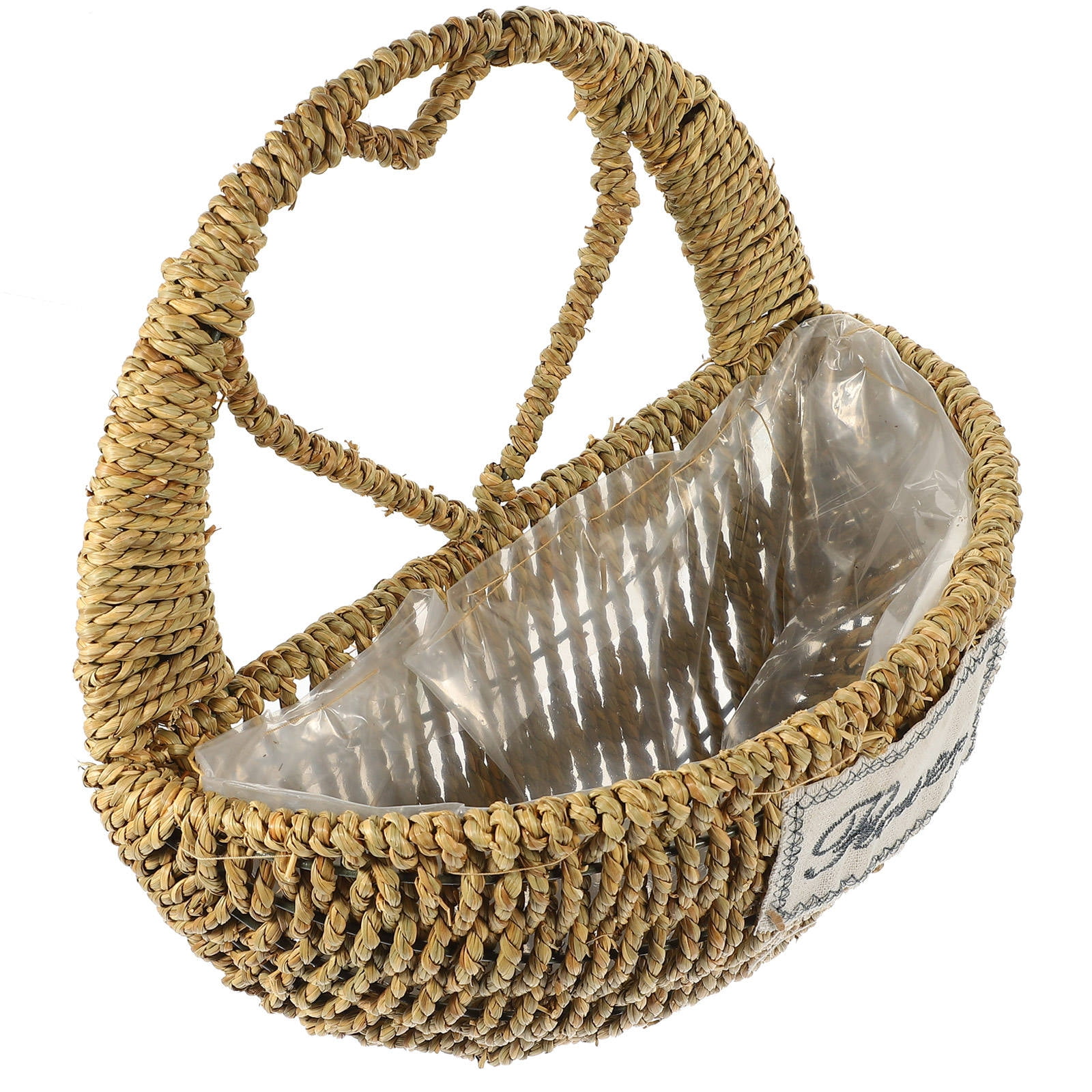 MLINS Woven Hanging Flower Basket Hanging Woven Basket Small Hanging ...