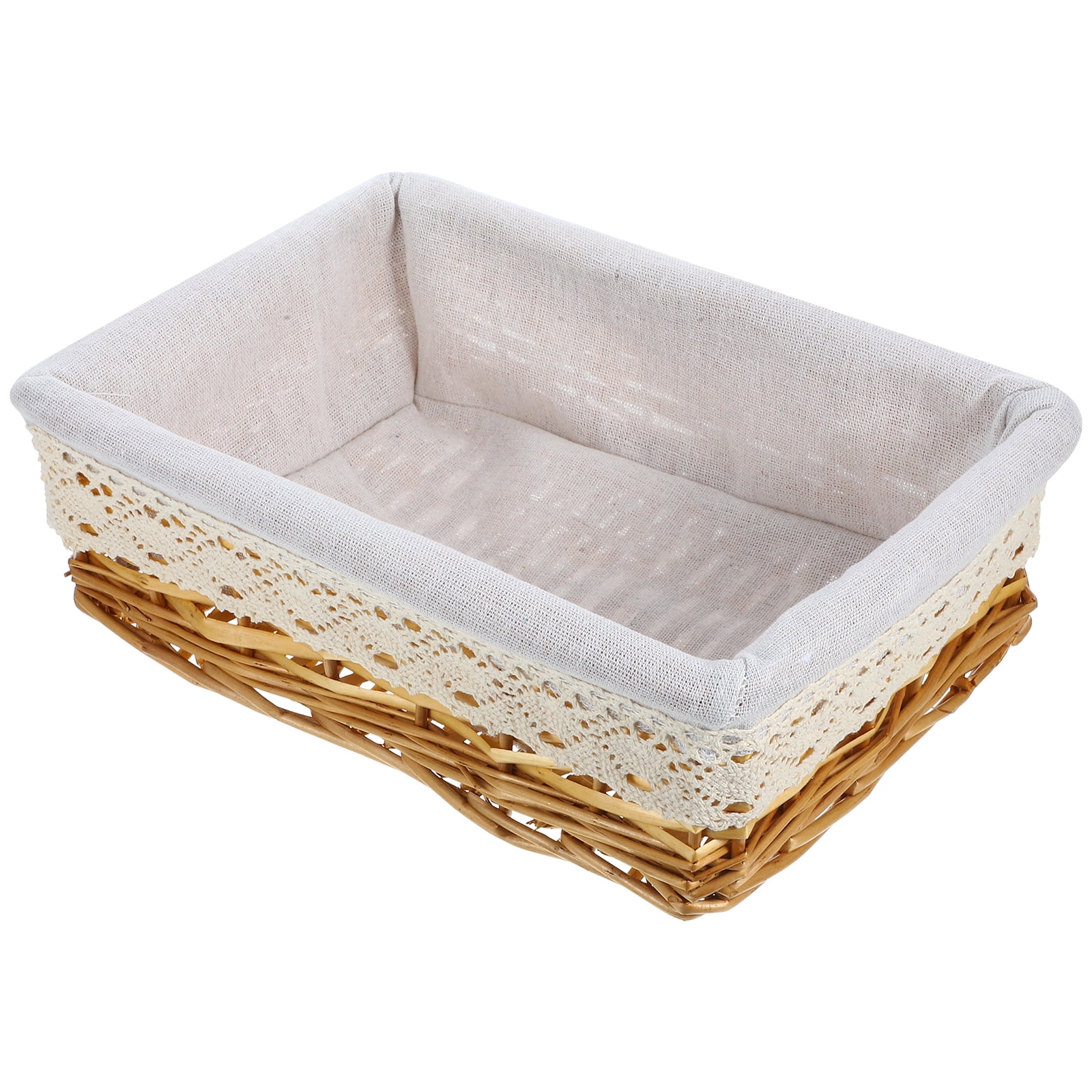MLINS Woven Storage Basket with Lid Baskets for Willow Container Hand ...