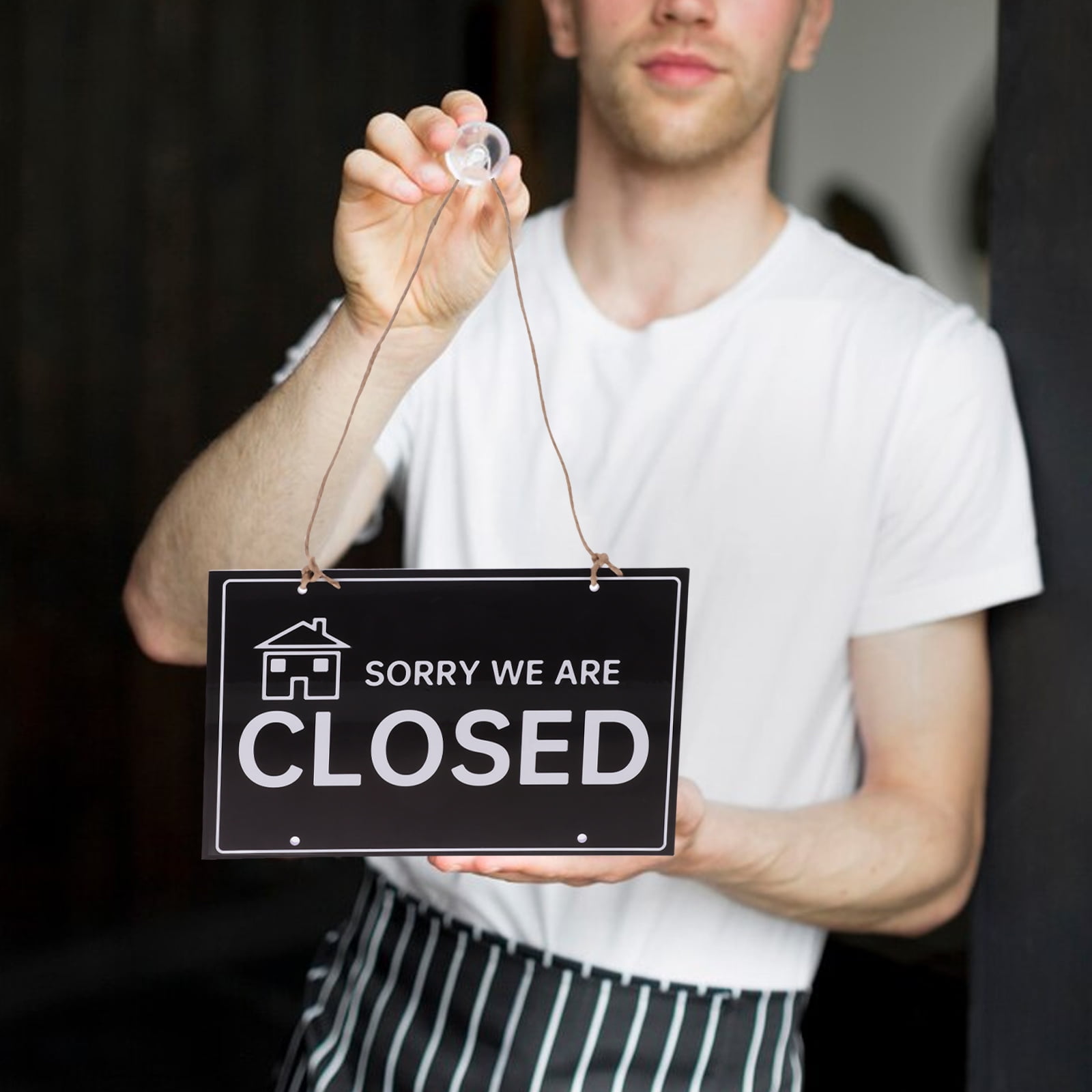 MLINS Writable Open Closed Sign with Hours for Business Essential for ...