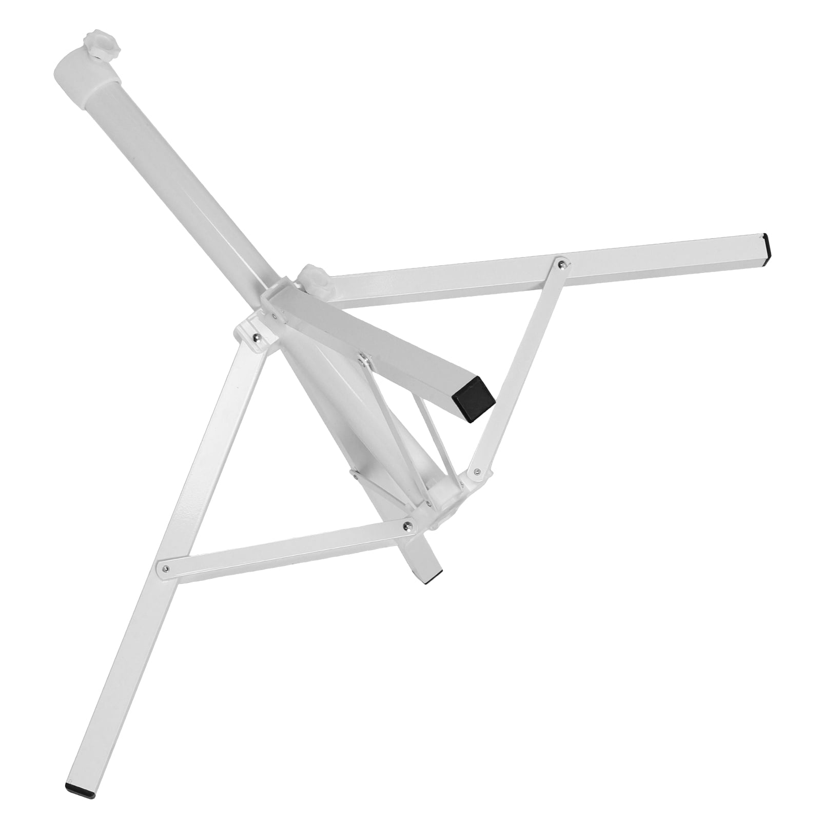 MLINS Yard Parasol Stand Umbrella Support Dome Adjustable White ...