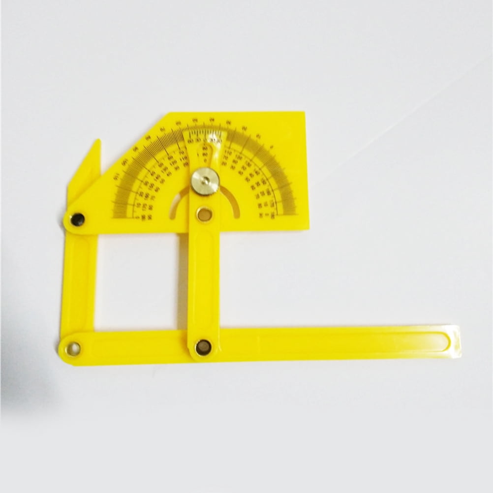 MLINS Yellow ABS Protractor for Measuring Use with Fine Black ...