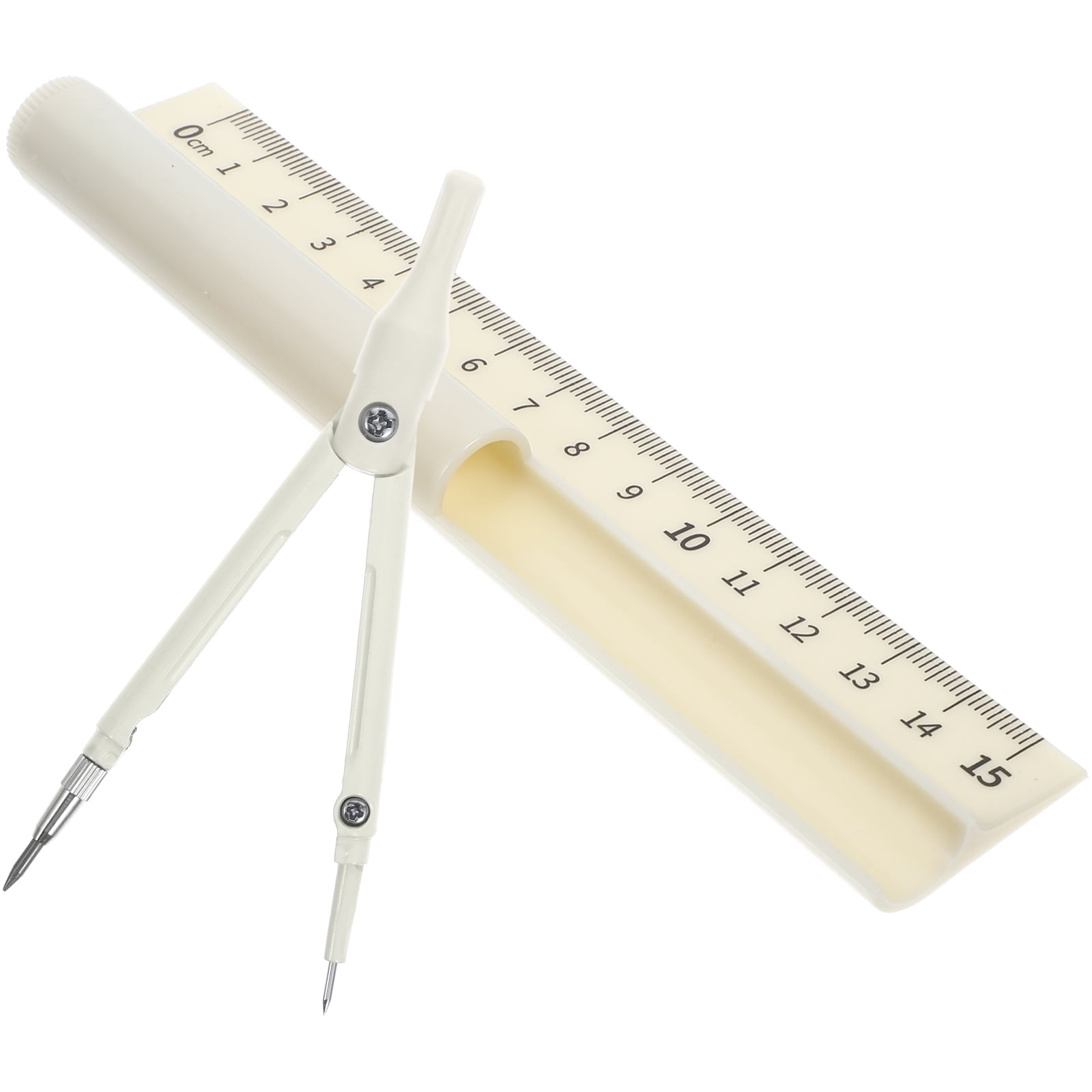 MLINS Yellow MultiFunction Compass Set for School with Pen Ruler ...