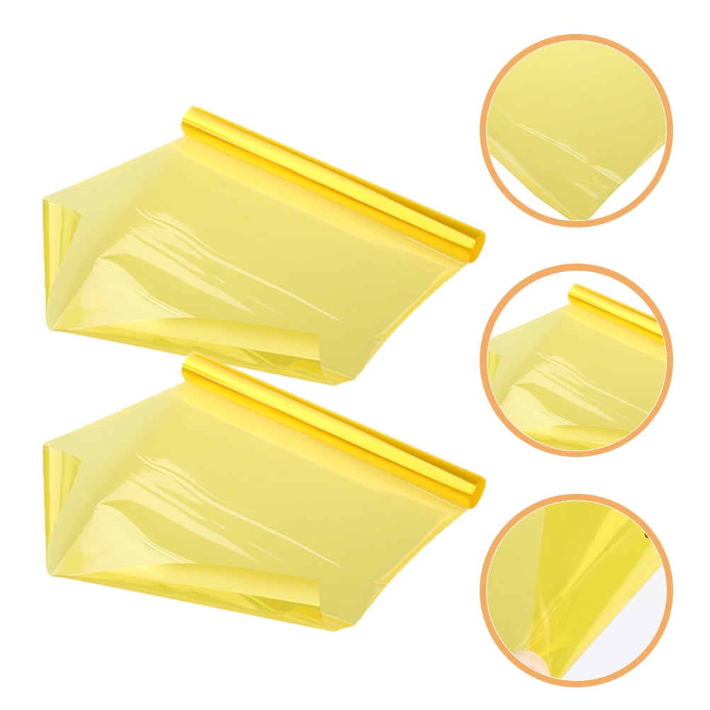 MLINS Yellow Self Adhesive Headlight Tint Film for Car Use PVC Material ...