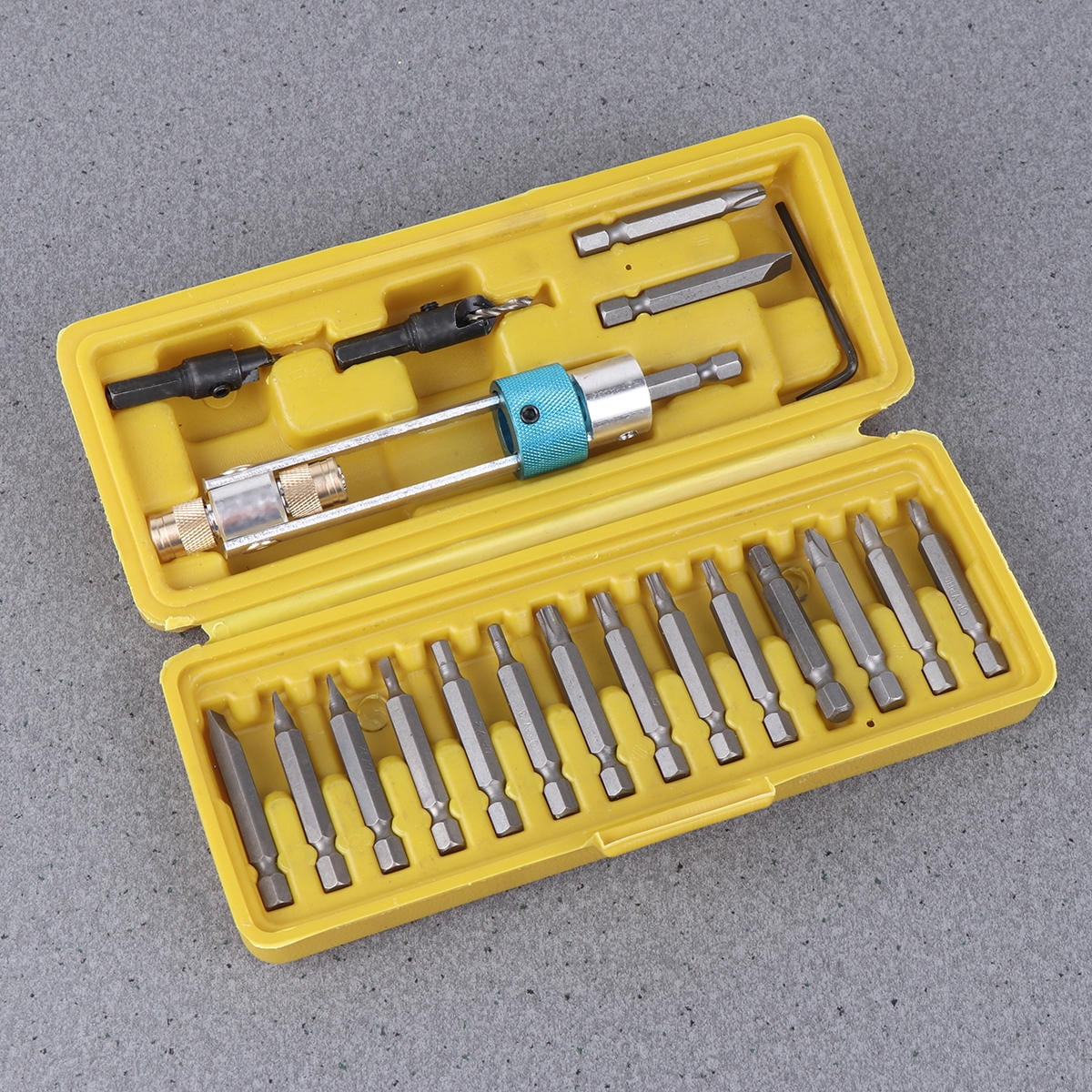 MLINS Yellow Steel Drill Bit Set for Drilling with Reinforced Head and ...