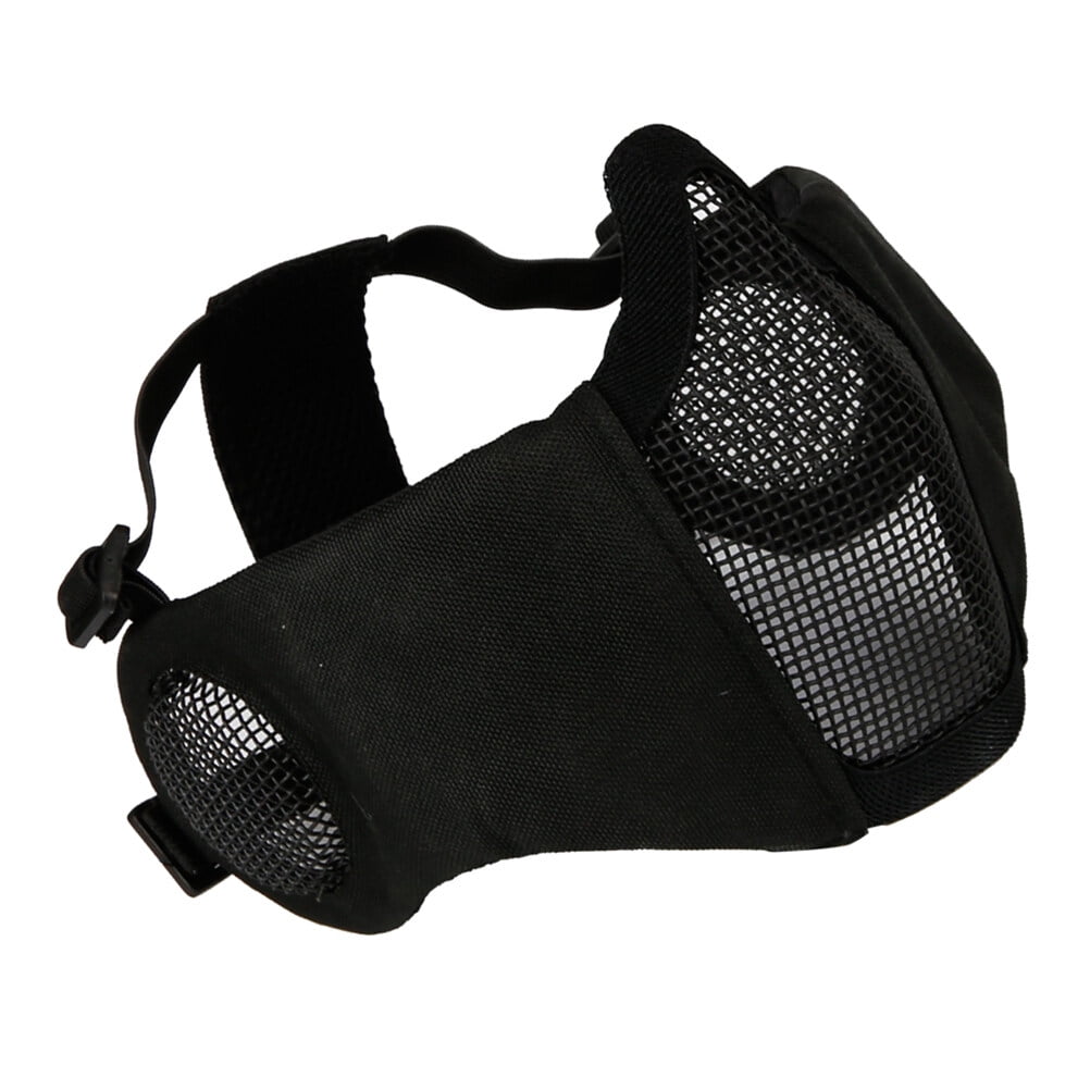 MLINS and CS Foldable Half Face Low-carbon Steel Mesh Style Comfortable ...