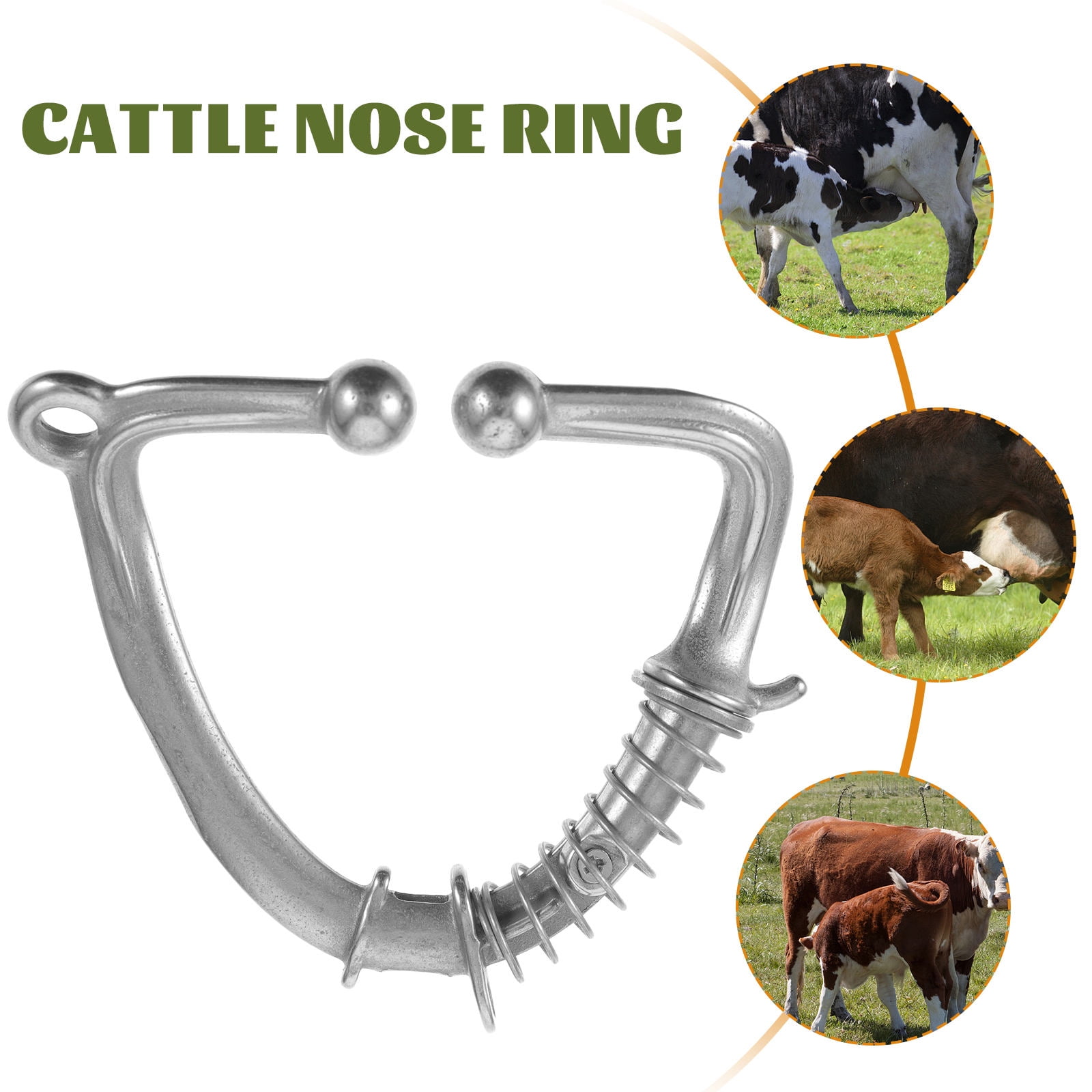 MLINS for Cattle Cattle Nose Ring Livestock Nose Ring Safe Livestock ...