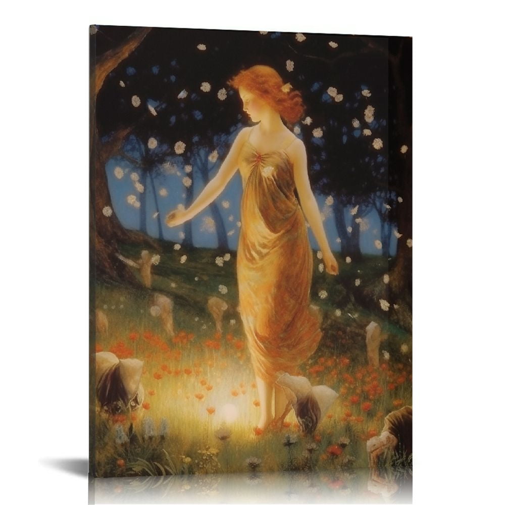 MLJA Edward Robert Midsummer Eve Realism Romantic Artwork Woman ...