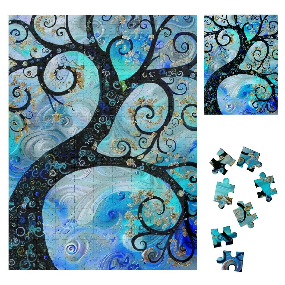 MLJA Fractals Wood Jigsaw Puzzle Vertical Challenging Difficult Wooden ...