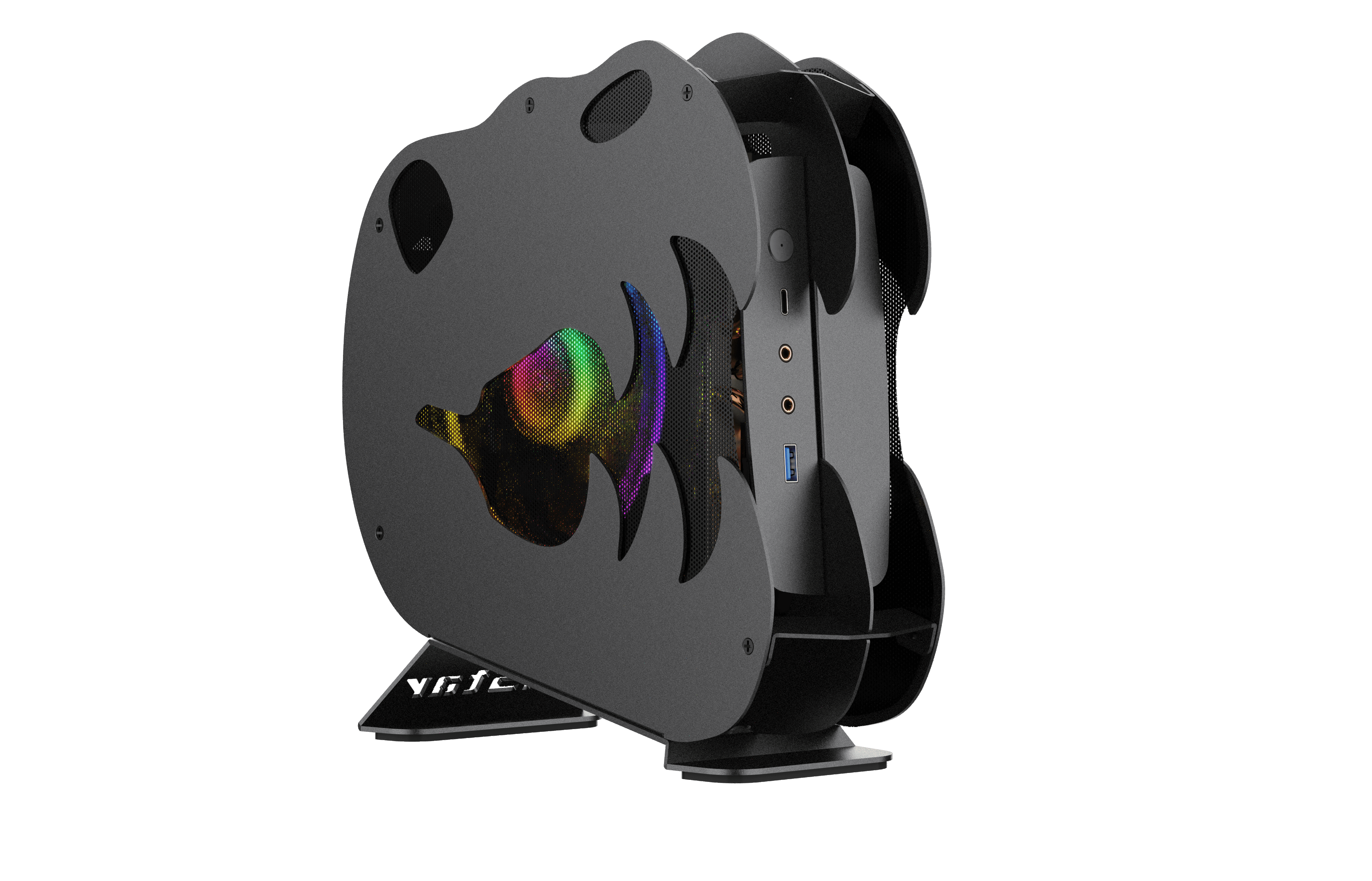 MLOONG Gaming Desktop PC AMD Ryzen 7 7735H, RX 6600M, 32GB DDR5 RAM ...