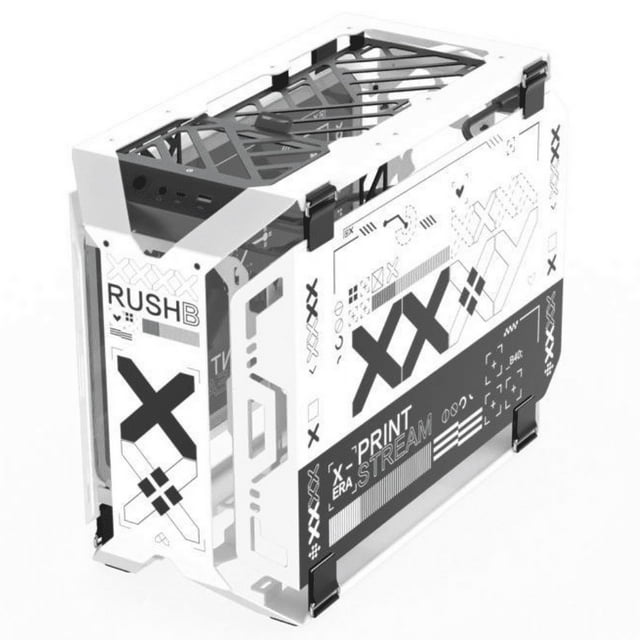 MLOONG MATX Gaming PC Case/Open High Airflow Perforated Computer Cases ...