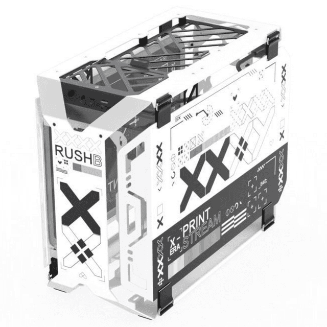 MLOONG MATX Gaming PC Case/Open High Airflow Perforated Computer Cases ...