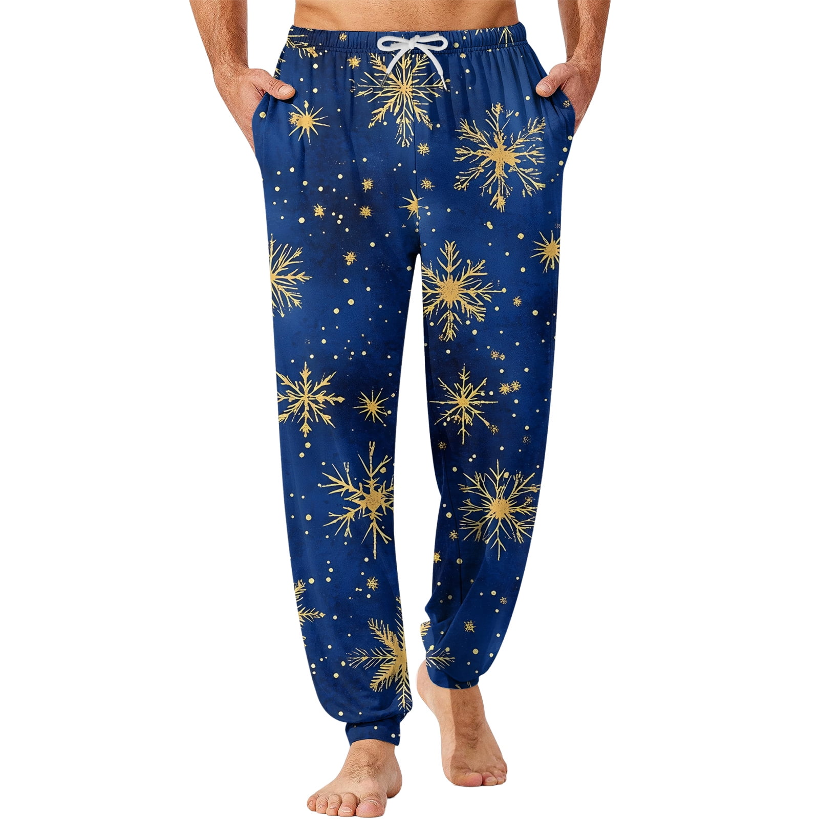 MLQIDK Christmas Pajamas Men Comfy Pj Pants Christmas Pajama Bottom ...