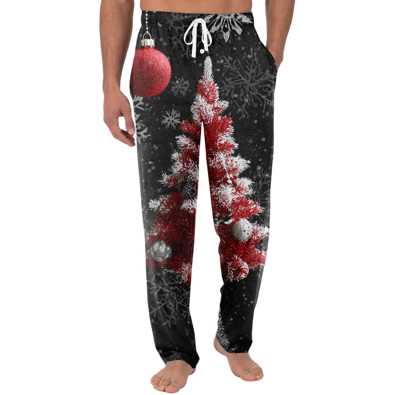 MLQIDK Christmas Pajamas Pants for Men Comfy Lounge Pants Christmas ...