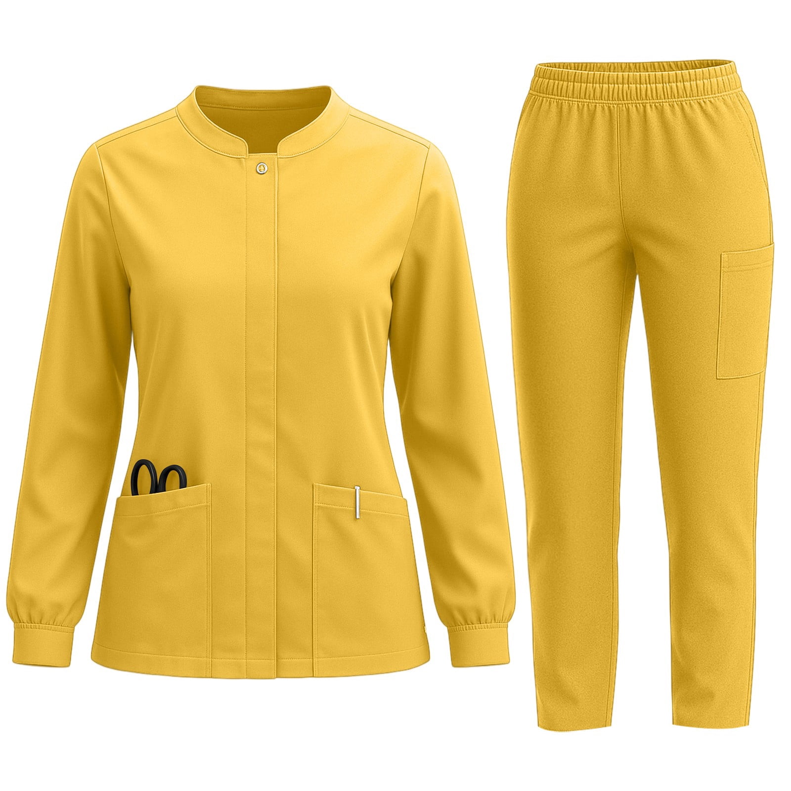 MLQIDK Scrubs for Women Set Clearance Plus Size Medical Uniforms ...