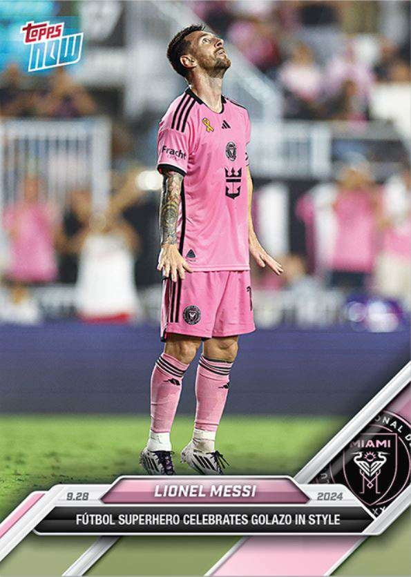 MLS 2024 NOW Soccer Lionel Messi #134 (Futbol Superhero Celebrates ...