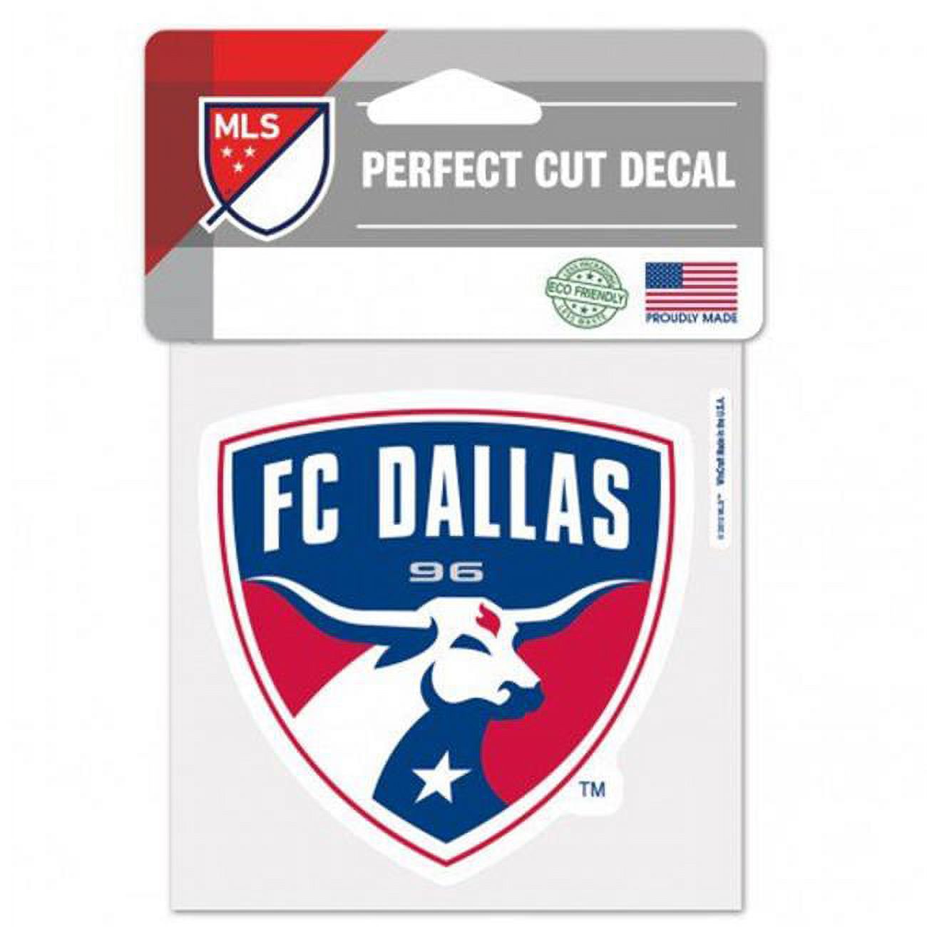MLS FC Dallas Logo 4" x 4" Perfect Cut Decal - Walmart.com