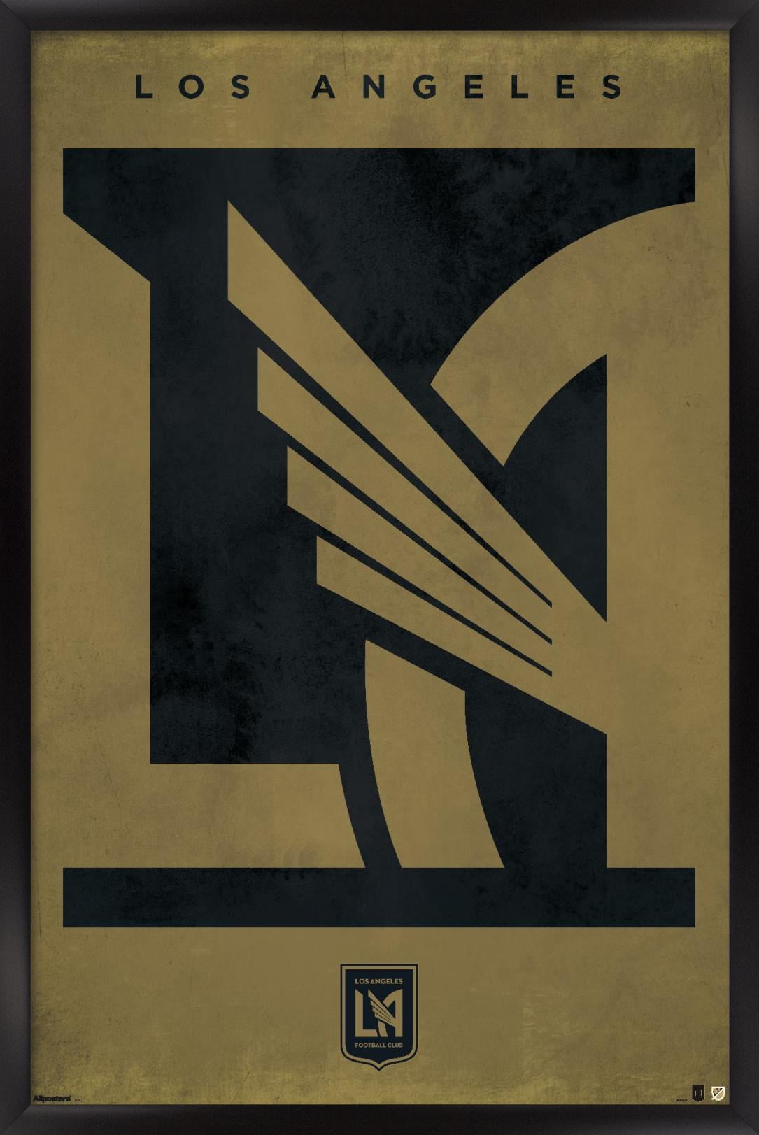 MLS Los Angeles FC - Logo 25 Wall Poster, 22.375" x 34" Framed ...