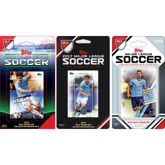 MLS New York City FC 3 Different Licensed Trading Card Team Sets ...