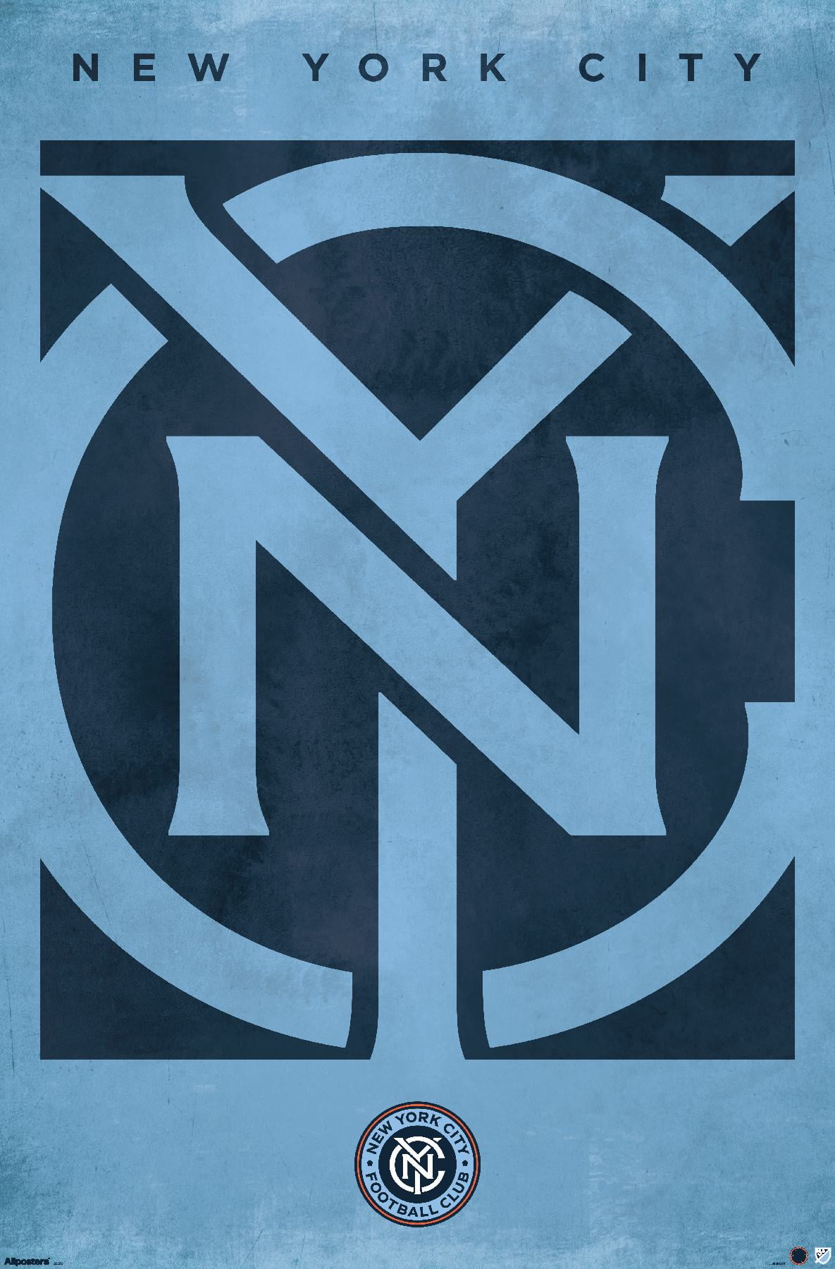 MLS New York City FC - Logo 25 Wall Poster, 22.375" x 34" - Walmart.com
