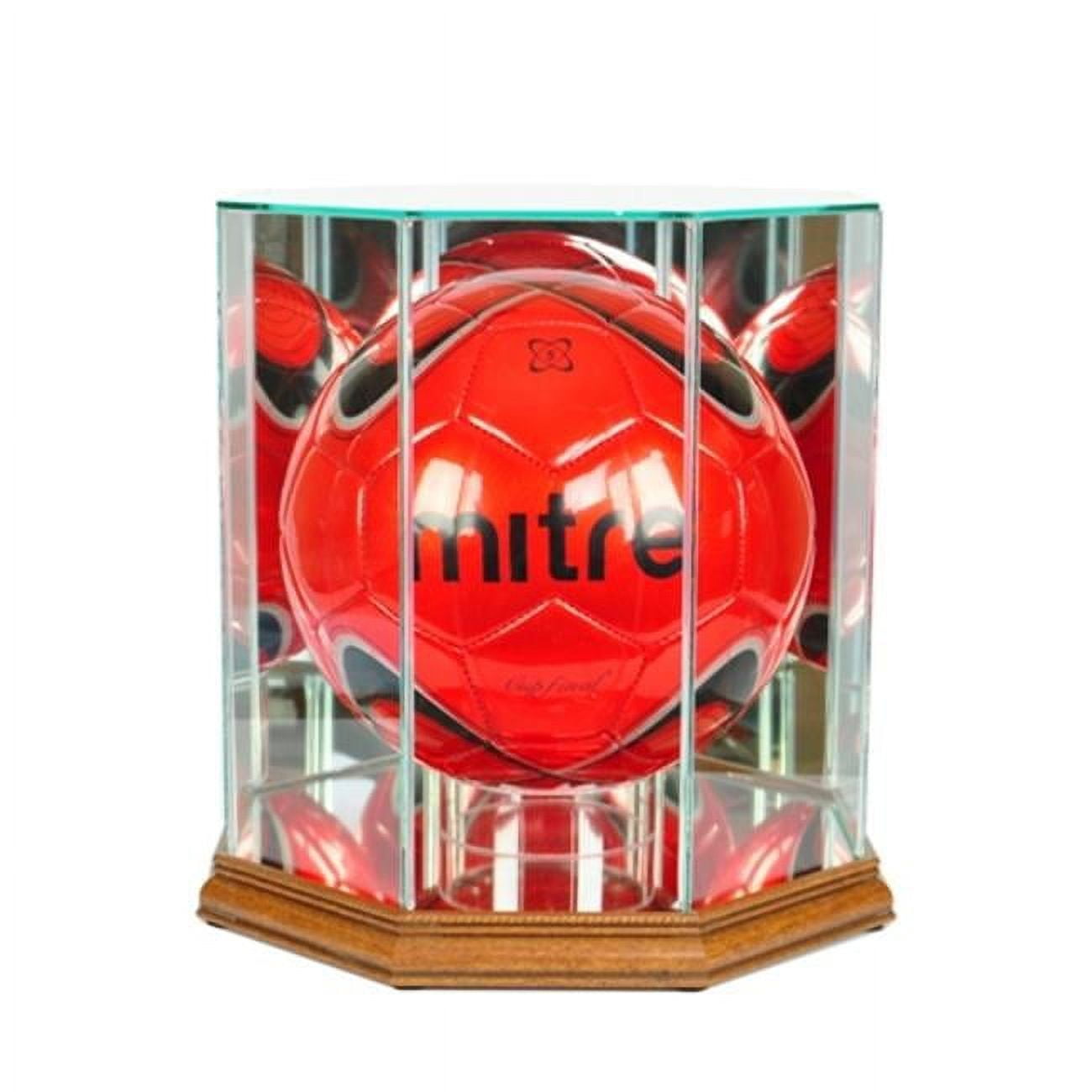 MLS Octagon Soccer Ball Glass Display Case, Walnut - Walmart.com