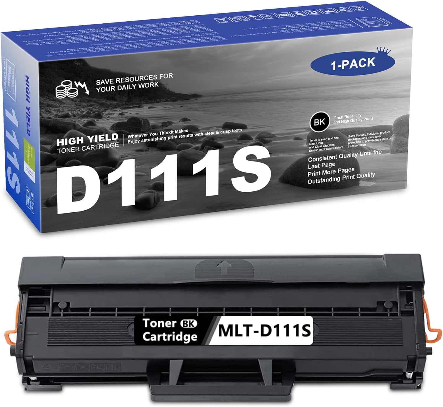 MLT-D111S SU814A Black Toner Cartridge Replacement for Samsung D111S ...