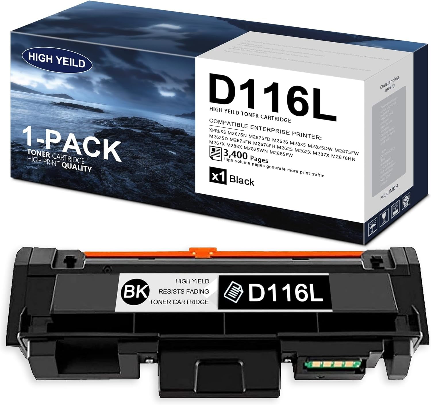 MLT D116L MLT-D116L D116L Black Toner Cartridge Replacement for Samsung ...