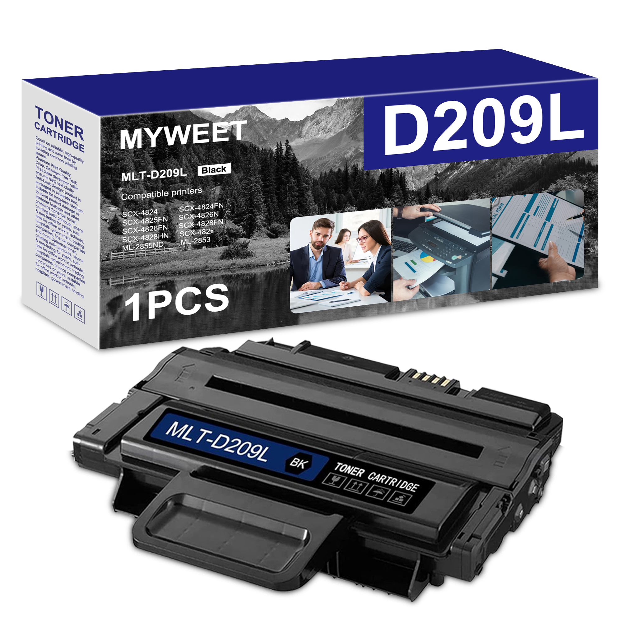 MLT-D209L Toner Cartridge 1 Pack Black Compatible for Samsung MLTD209L ...