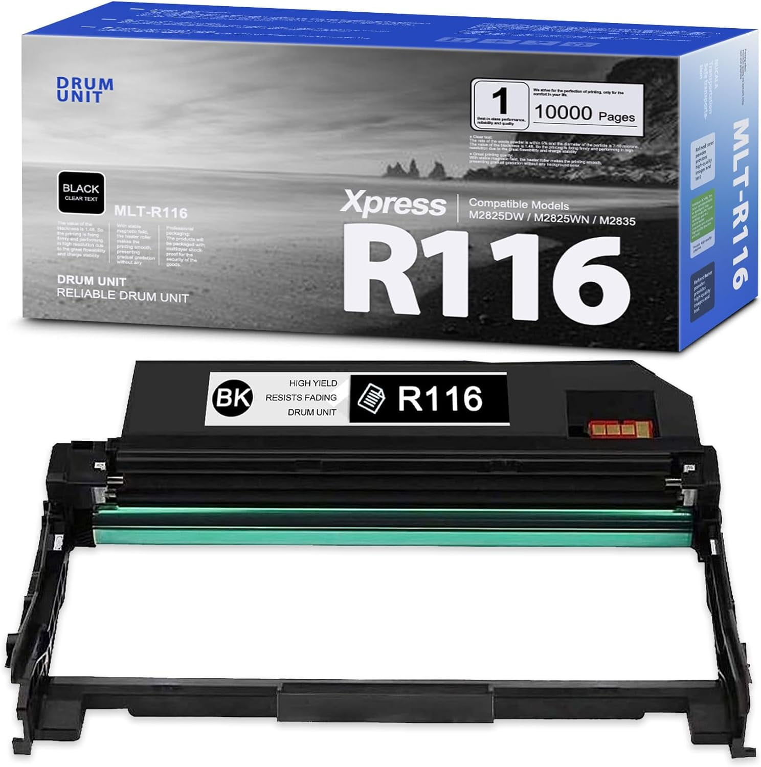 MLT-R116 Drum Unit High Yield R116 Imaging Unit Replacement for Samsung MLT R116 M2835 M2675FN ...