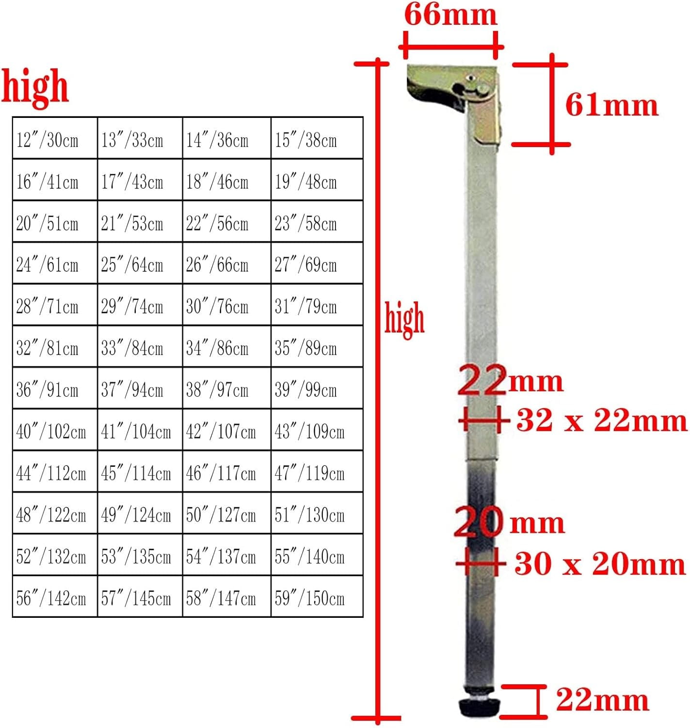 MLWWS-1 piece of table legs, retractable folding bar table legs, height ...