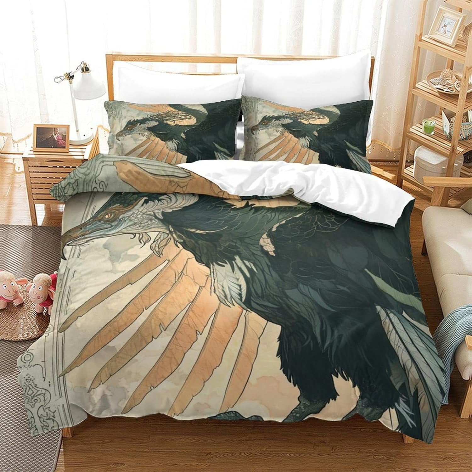 MLWWS-86x102 inches Hummingbird Quilt Cover 3D Printed Illustration ...