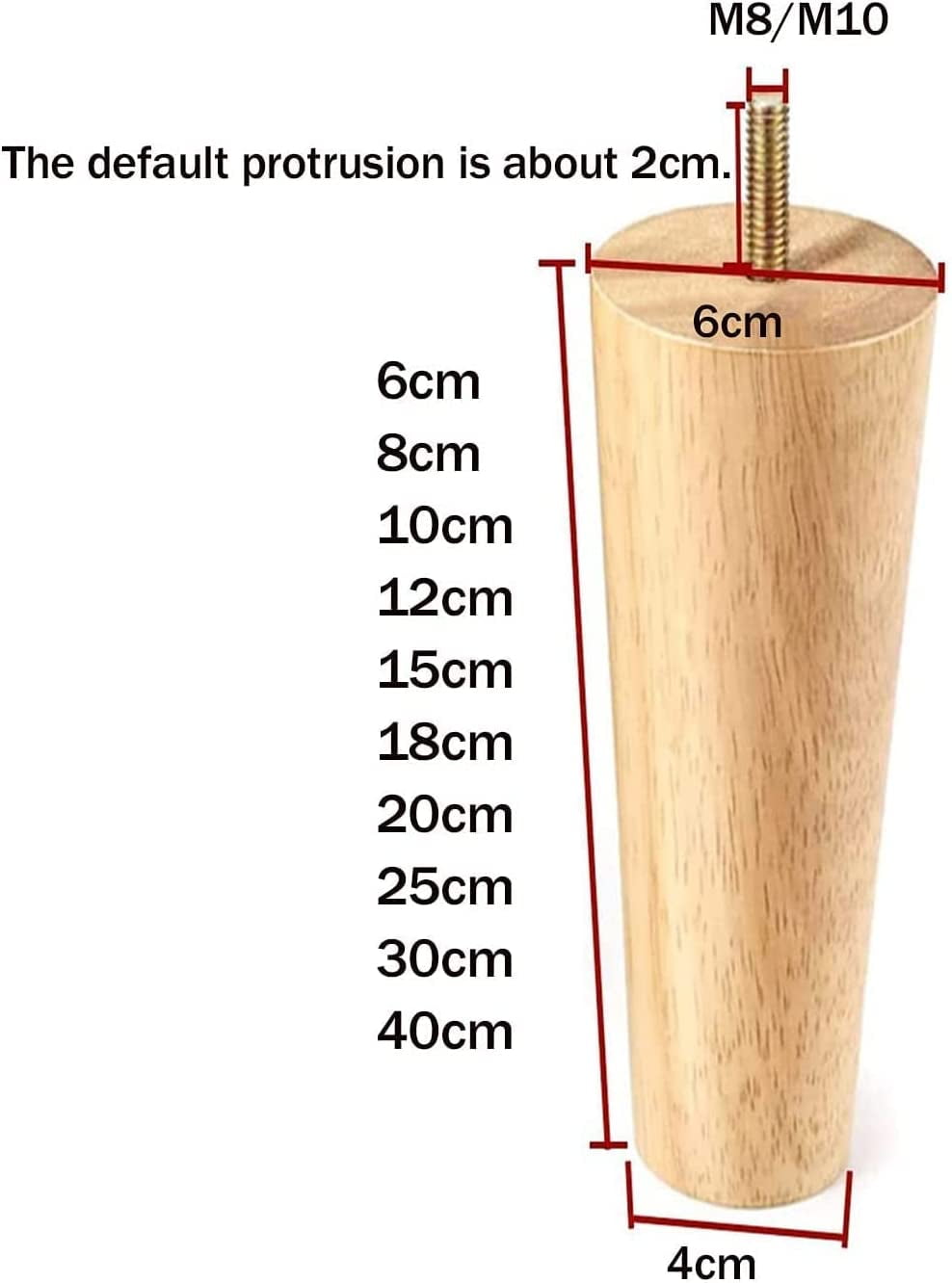 MLWWS-Furniture Table Legs, 4-Piece Set Table Legs Chair Legs Sofa Legs ...