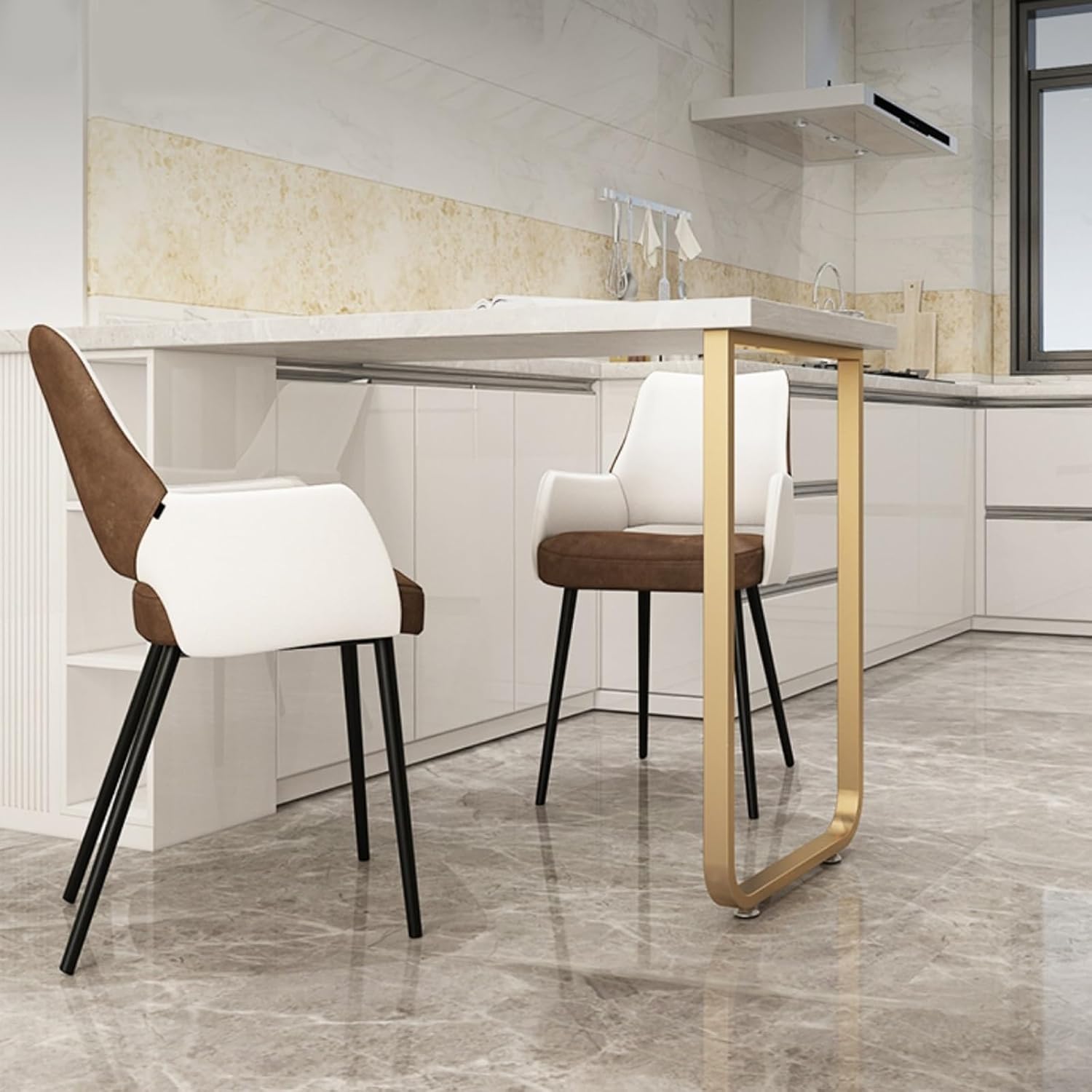 MLWWS-Set of 2 Metal Table Legs, Industrial Pipe Legs, Metal Coffee ...