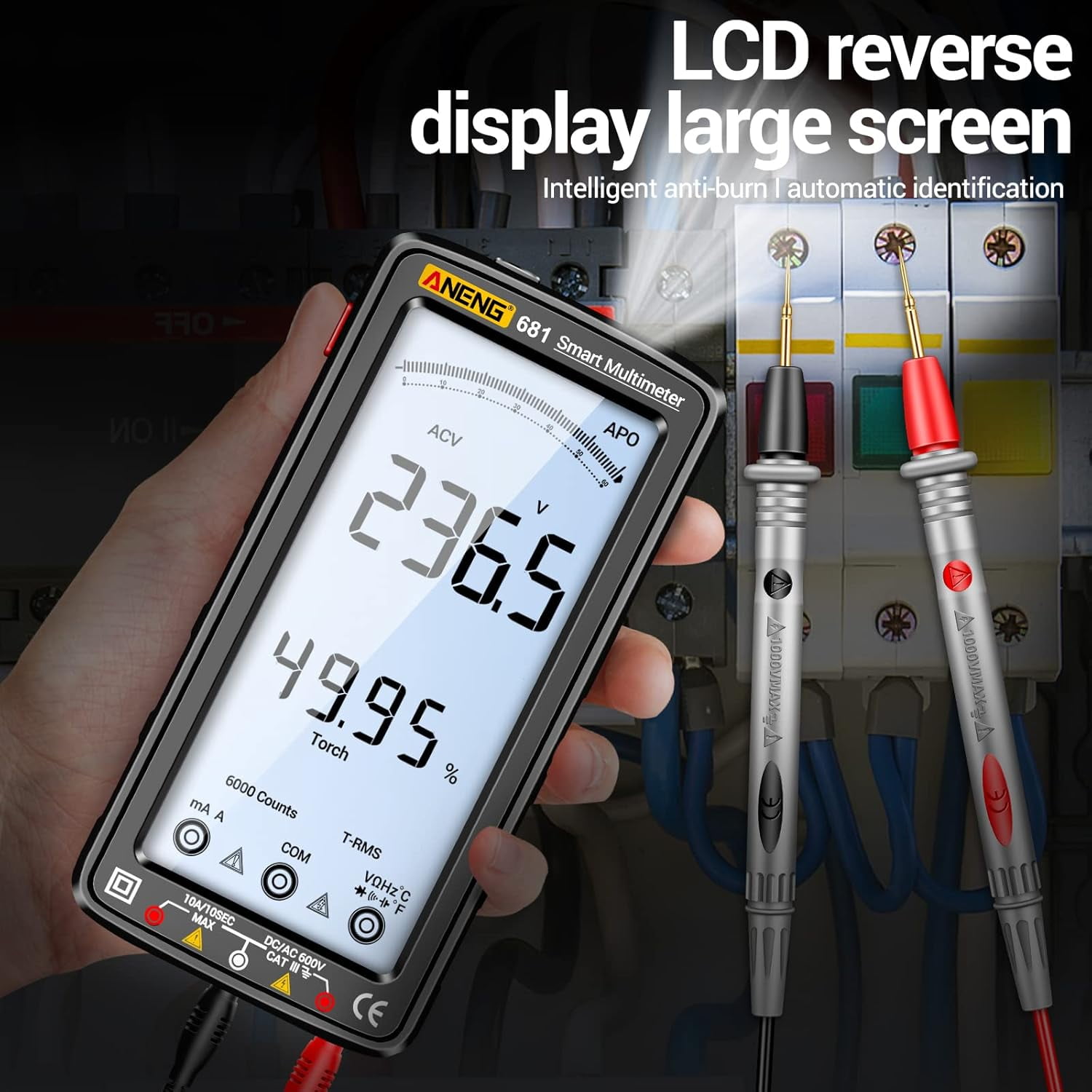 MLWWS-Upgraded Digital Multimeter Tester with Rechargeable Battery ...