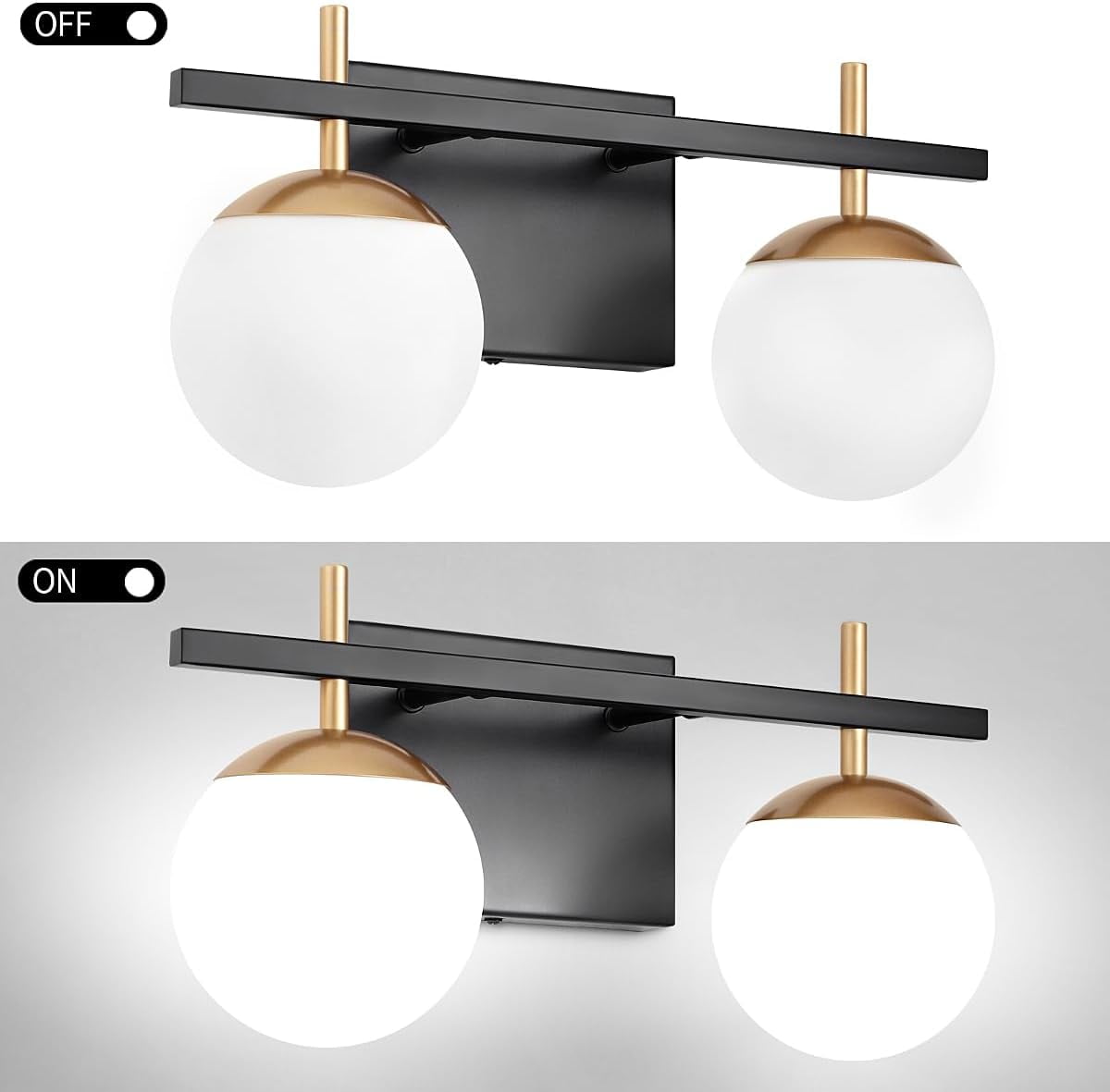 MLWWS-bathroom mirror light fixture, mid century modern bathroom vanity ...