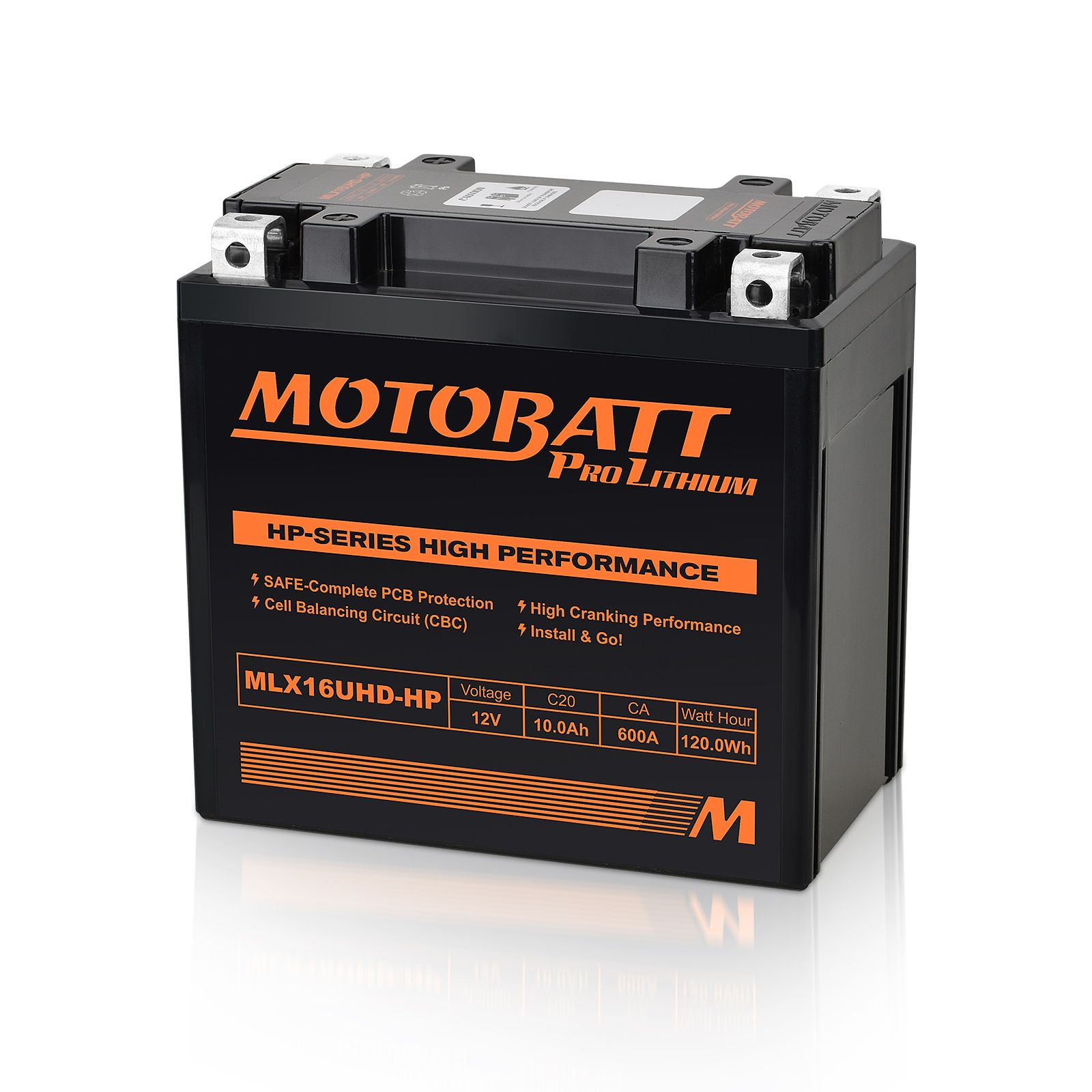MLX16UHD-HP Motobatt LifePo4 Lithium Battery Replaces ODYSSEY PC545 ...