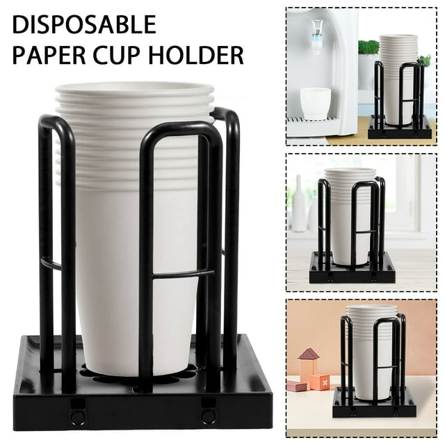 MLfire 2 Pack Plastic Cup Dispenser Disposable Paper Cup Holder for ...