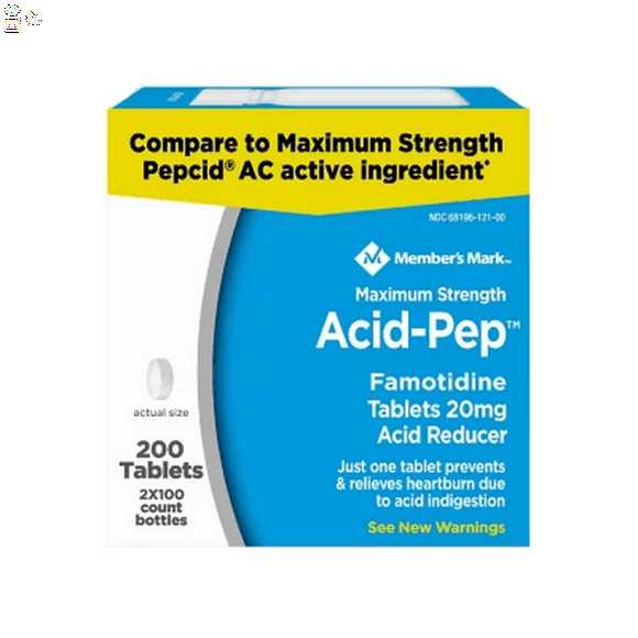 Famotidine in Antacids and Heartburn Relief - Walmart.com