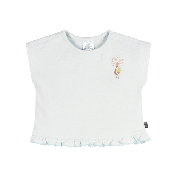 Modern Moments by Gerber Baby Girl Sleeveless Organic Box Top, Sizes 0/ ...
