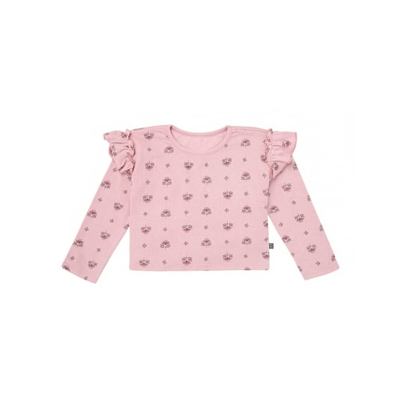 Modern Moments by Gerber Baby Girl Organic Flutter Sleeve Top, Sizes 0/ ...
