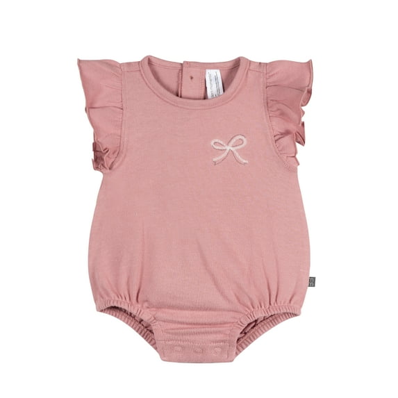 Modern Moments by Gerber Baby Girl Organic Dumpling Romper, Sizes 0/3 ...