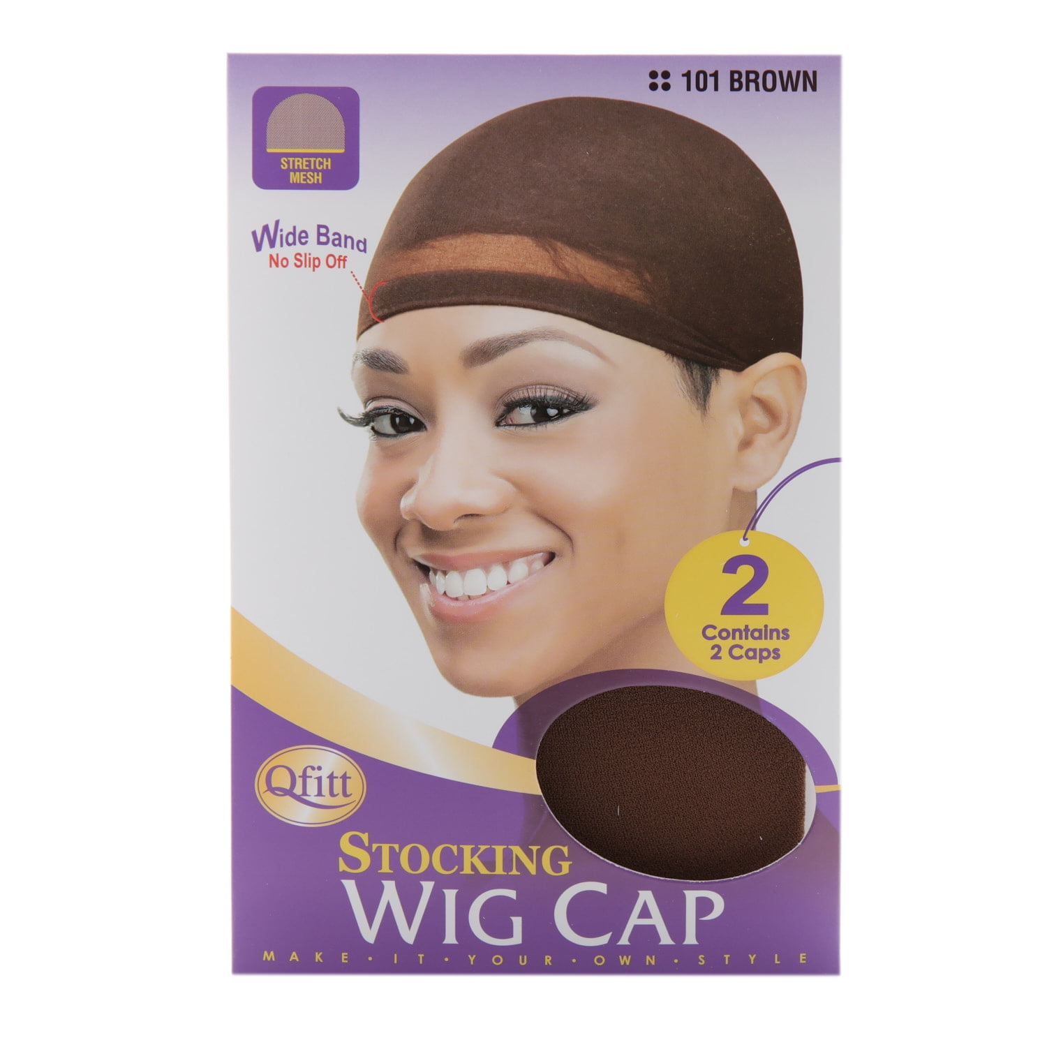 MM Headgear Stocking Wig Cap, 2/PK, Ultra Brown - Walmart.com