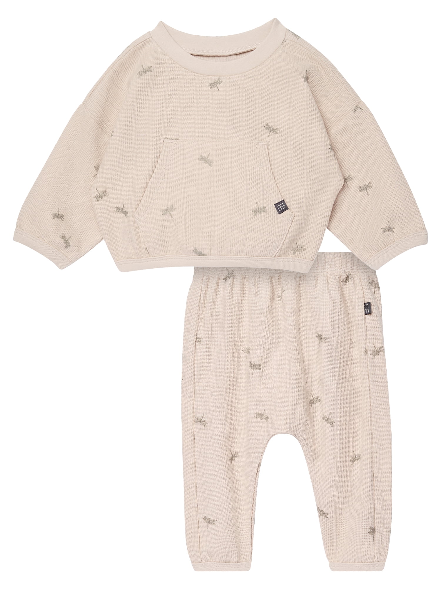 Modern Moments by Gerber Baby Boy Top and Pant Outfit Set with Kanga ...