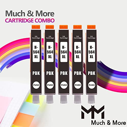 MM MUCH & MORE Compatible Ink Cartridge Replacement for HP 564 XL ...