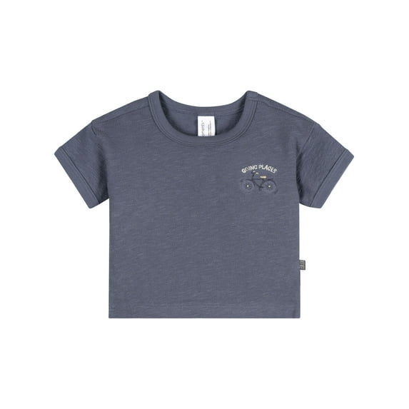 Modern Moment by Gerber Baby Boy Organic Short Sleeve Top, Sizes 0/3 ...