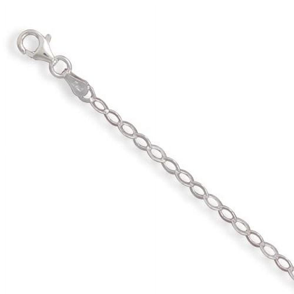 MMA 7" Flat Diamond Shape Link Chain Bracelet - Walmart.com