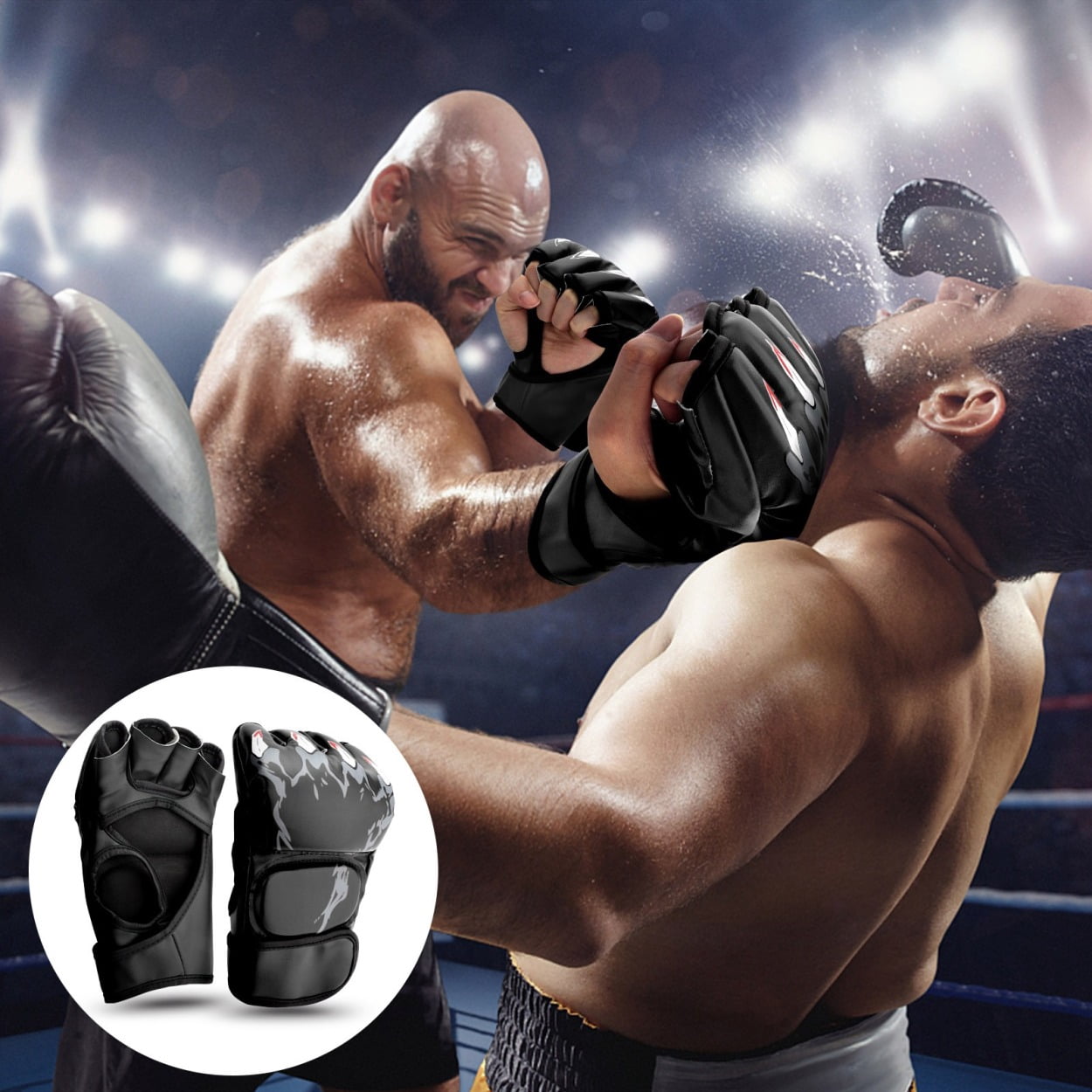 MMA Boxing Glove Grappling Punching Bag Training Kickboxing Fight ...